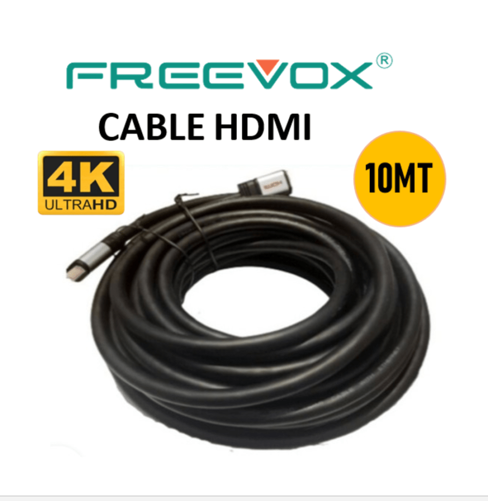 CABLE HDMI 10mt 4K V2.0 CF401-100 – FREEVOX – ACI VENTAS